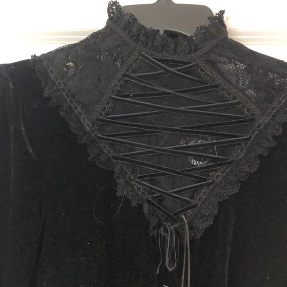 Killstar | Tops | Kill Star Gothic Long Sleeve Velvet Top | Poshmark